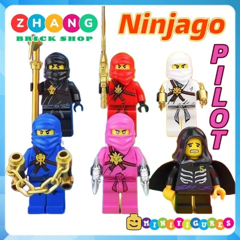 Ninjago Pilot Kai Cole Zane pink Lloyd kid Minifigures | Shopee Malaysia