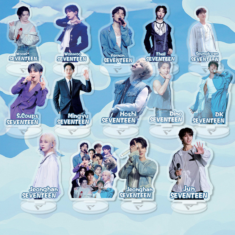 Kpop SEVENTEEN's New Album New Acrylic Double-sided Stand-ups Around ...