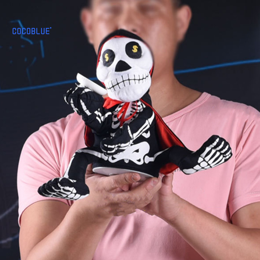 Cocoblue Animated Money Beggar Halloween Doll Ornament Spooky Light-up ...
