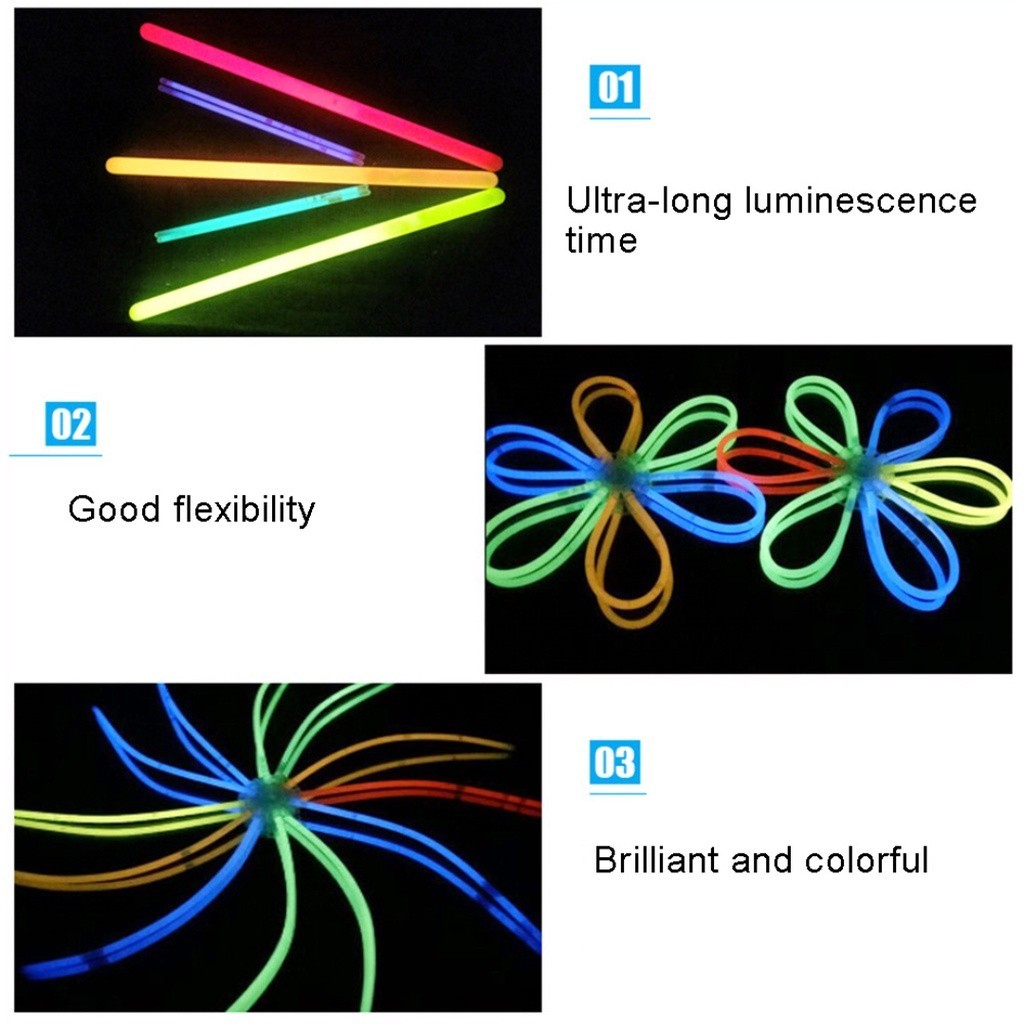 LED cold light glasses & Glow Stick Bracelet Necklaces Fluorescent ...