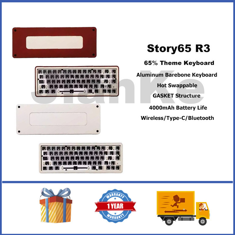 Story65 R3 wireless Bare Bone Keyboard Kit 65% RGB Hot Swappable GASKET ...
