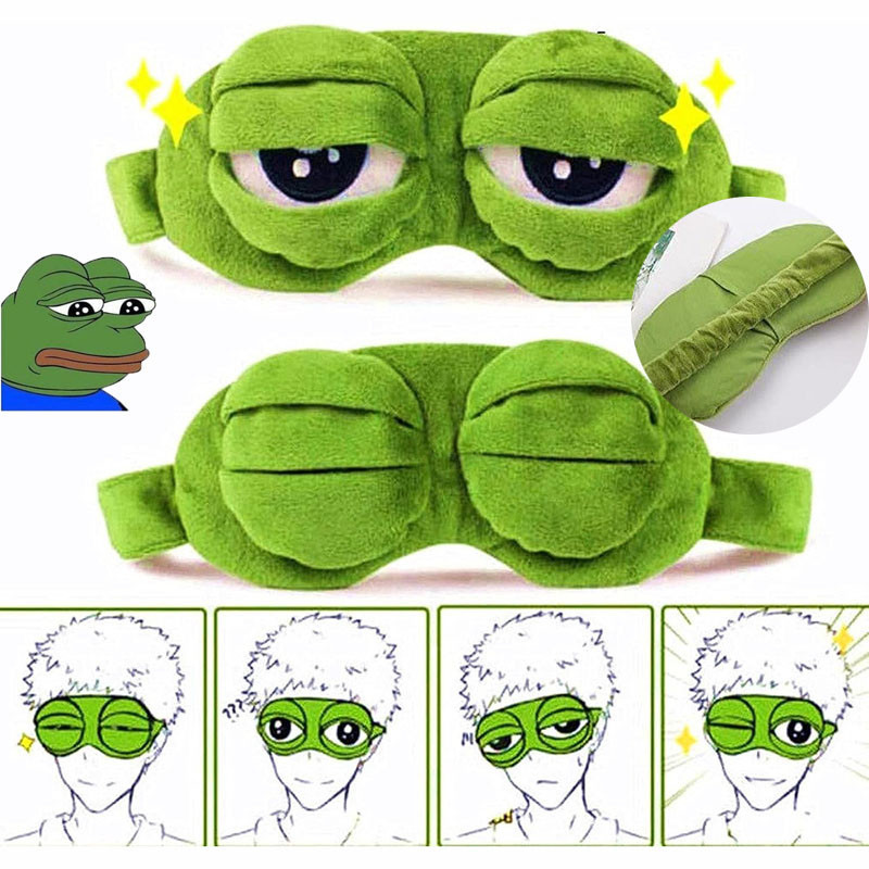 Frog Eye Mask Travel Sleep Eye Mask Shade Sleeping Cover Travel Sleep ...