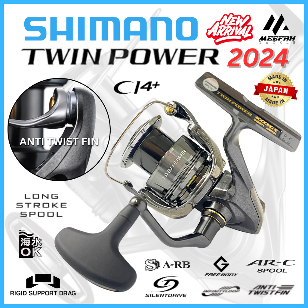 SHIMANO 2024 TWIN POWER FE - 1 YEAR WARRANTY + FREE GIFT - Spinning Fishing Reel Mesin Pancing ...