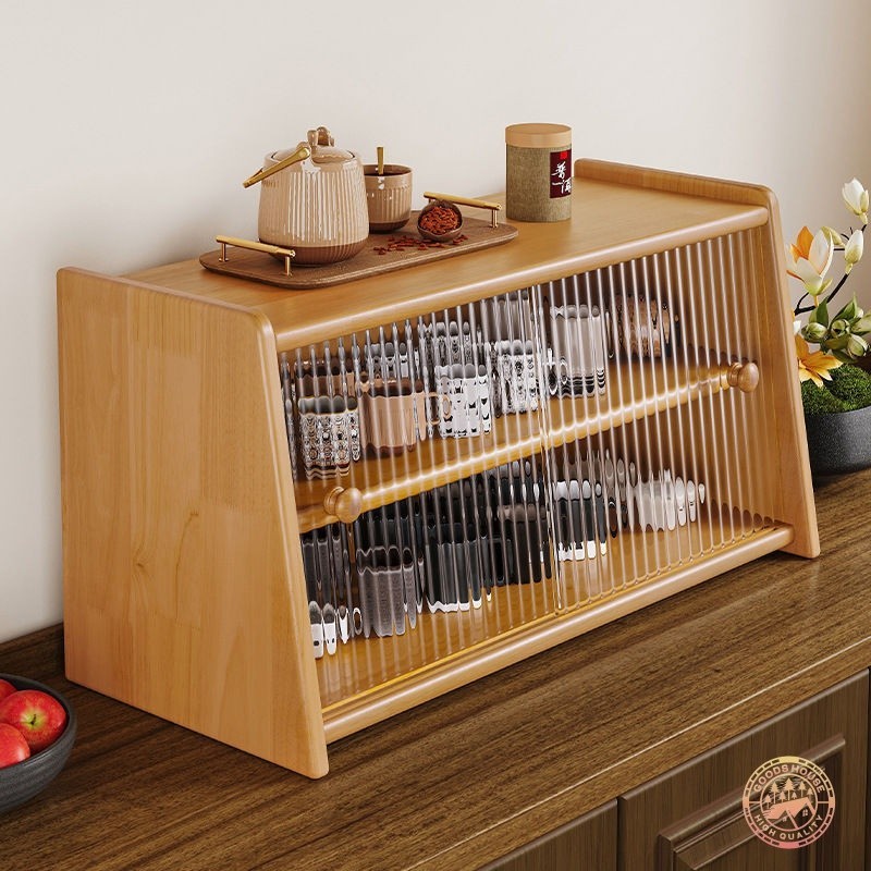 Cup storage cabinet dining sideboard counter coffee cup rack desktop ...
