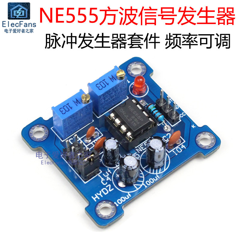 ((Parts) Ne555 Square Wave Signal Generator Pulse Wave Output Module ...