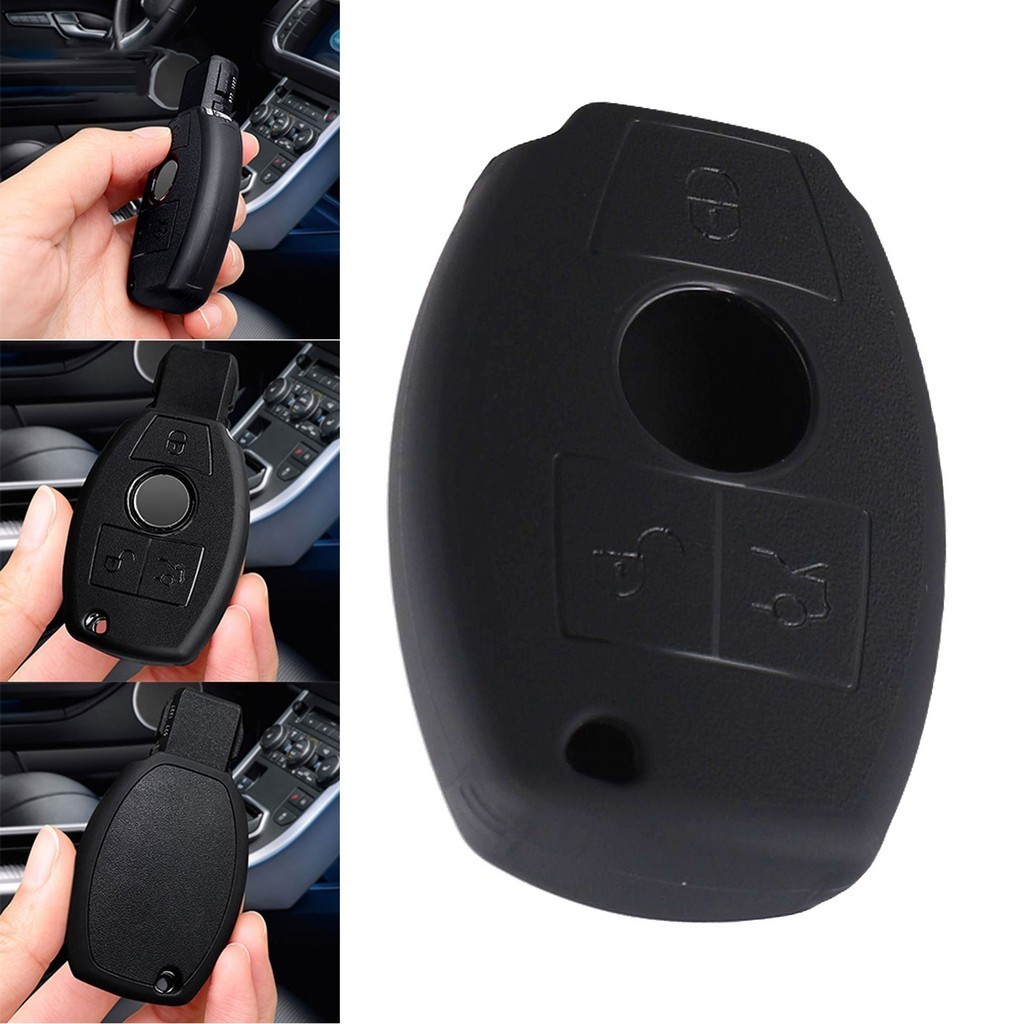 Long Lasting Matte Black Car Key Fob Cover Case for Mercedes W205 W212 ...