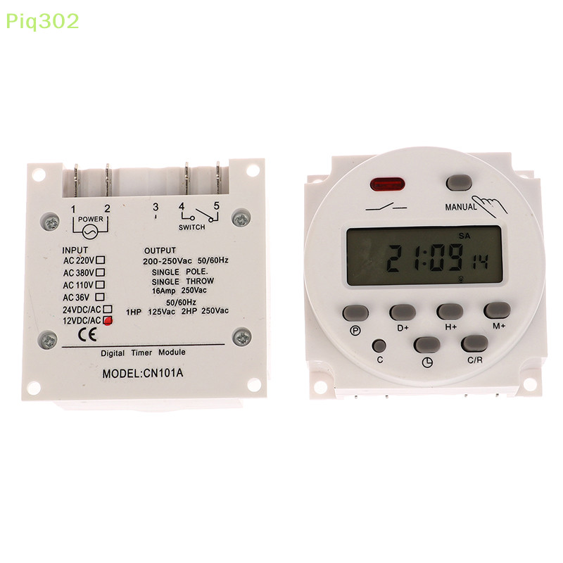 Piq302 1Pc 12V 24V 110V 220V CN101A Digital LCD Power Timer Programmable Time Switch Relay CN101 ...