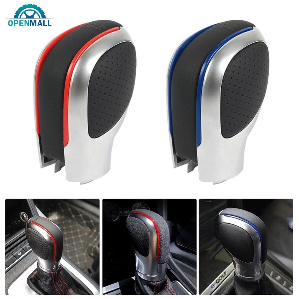 OPENMALL Car DSG Shift Knob Gear Side Cover DSG Emblem Suede Leather ...