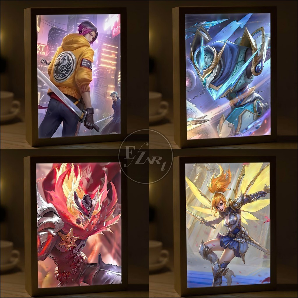 Light Painting Hero Edition Mobile Legends MLBB LED Light Frame Display ...