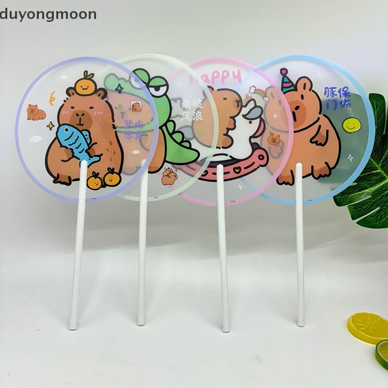 (duyongmoon) Summer Sanrio Handheld Fan Kawaii Anime Hello Kitty Kuromi ...