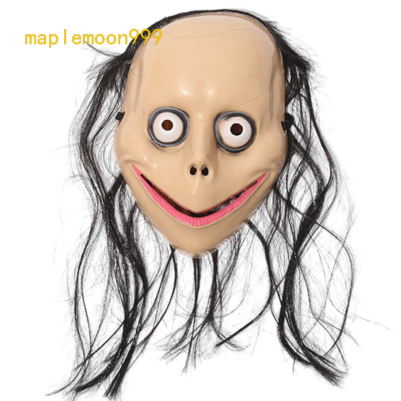 Halloween Horror With Long Hair Mask Funny Mask MO MO Mask Scary ...