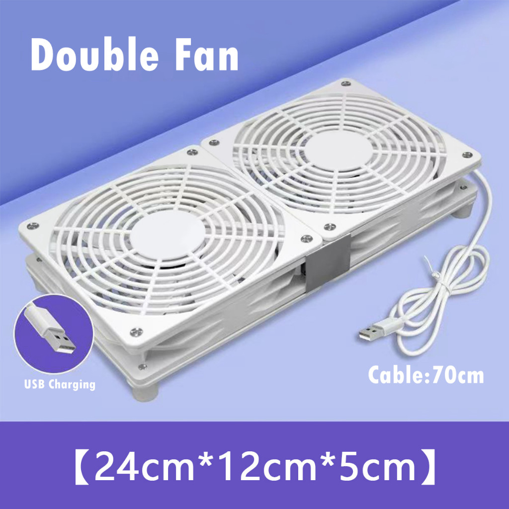 Wifi Modem Cooling Rack Usb Router Fan 1200Rpm Router Cool 120Cm Wire ...