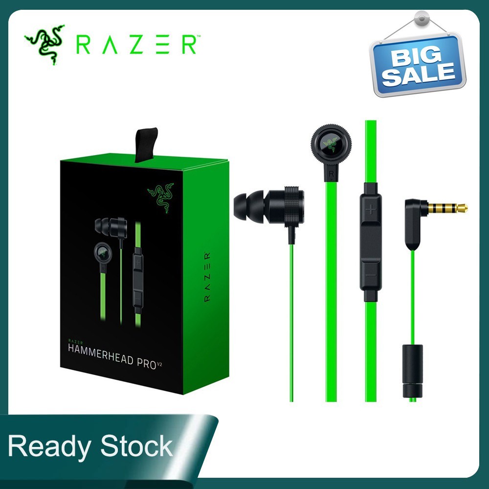Razer Hammerhead V2 Pro In-Ear Microphone Gaming Headphones Noise ...