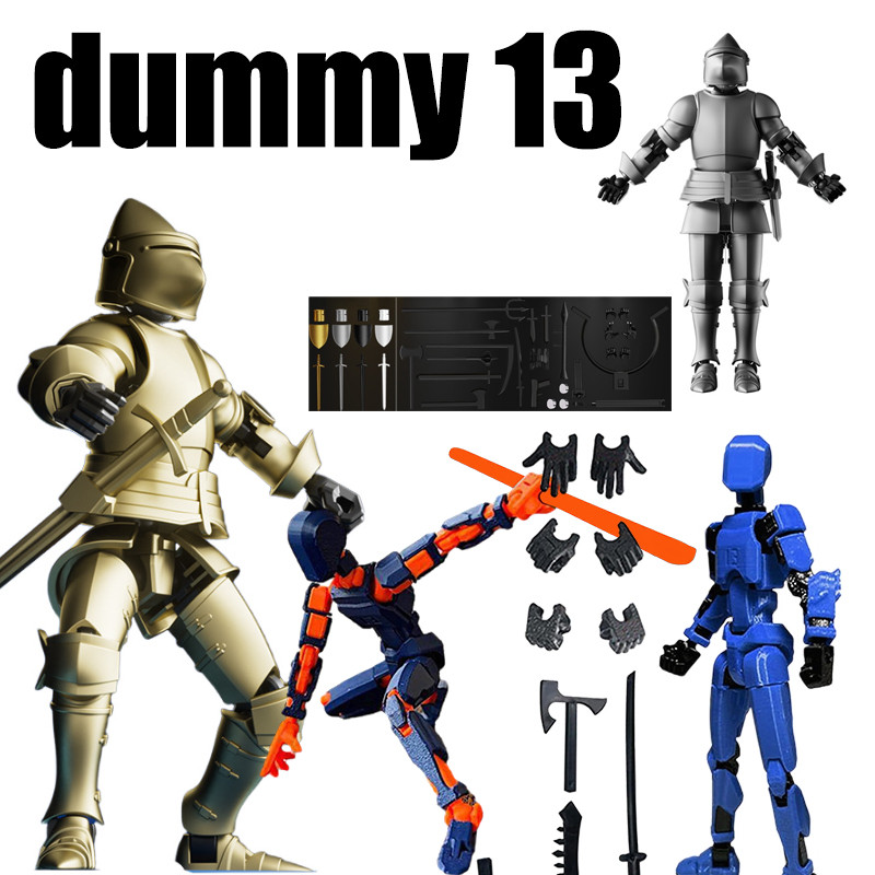 3D Printer Lucky Doll 13 Joint Movable Dummy 13 Action Figure Model Robot Dummy Dolls | Shopee ...