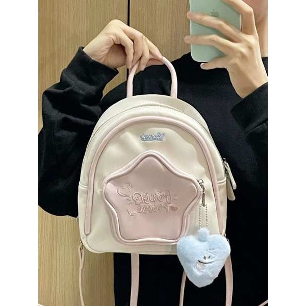 beg sekolah perempuan bag sekolah Beg galas mini Pentagram 2024 beg ...