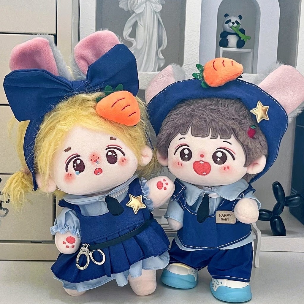 New Style 20cm Cotton Doll Clothes Rabbit Police Officer Suit Cute Girl ...