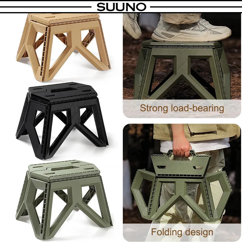 Foldable Step Stool Tall Camping Stool Outdoor Foldable Folding ...