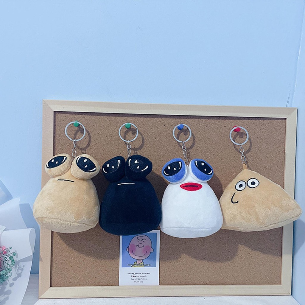 My Pet Alien Pou Plush Doll keychain Kawaii Game Characters Pou Pou ...