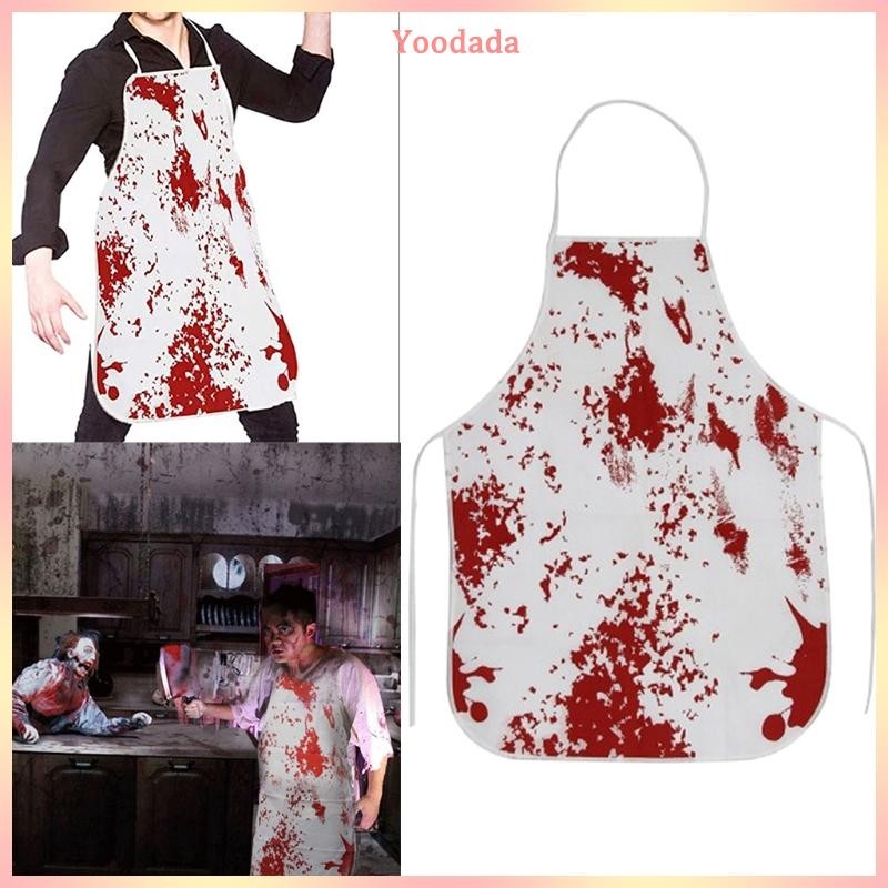 Yoo Halloween Bloody Apron Halloween Theme Props Fancy Dress Scary ...