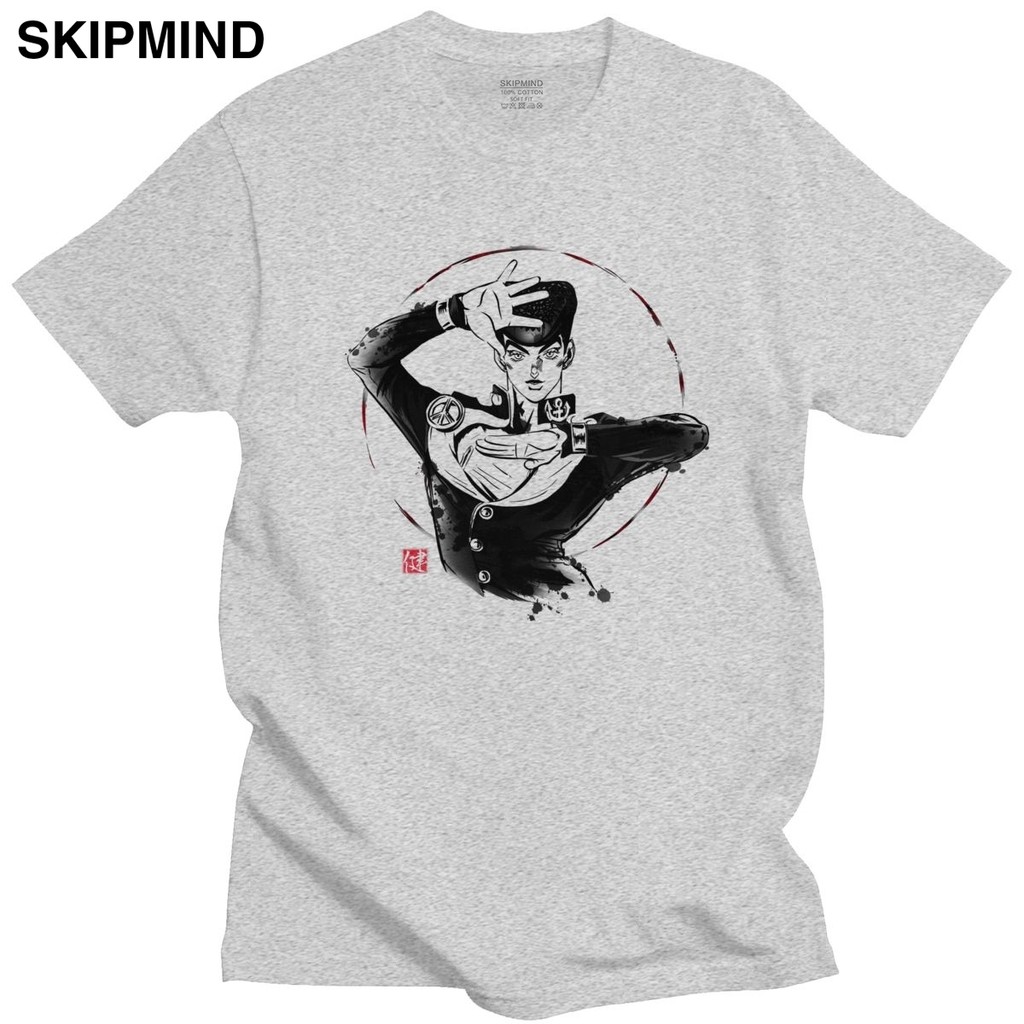 Jojo Bizarre Adventure Tshirts Men Soft Cotton Manga T-shirt Short ...