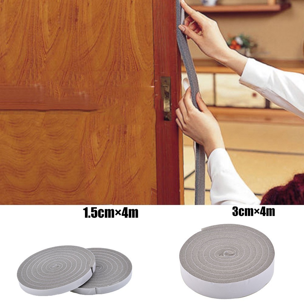 [JTFY] 4M Weather Foam Tape Draught Excluder Seal Strip Insulation Casement Door Stop | Shopee ...