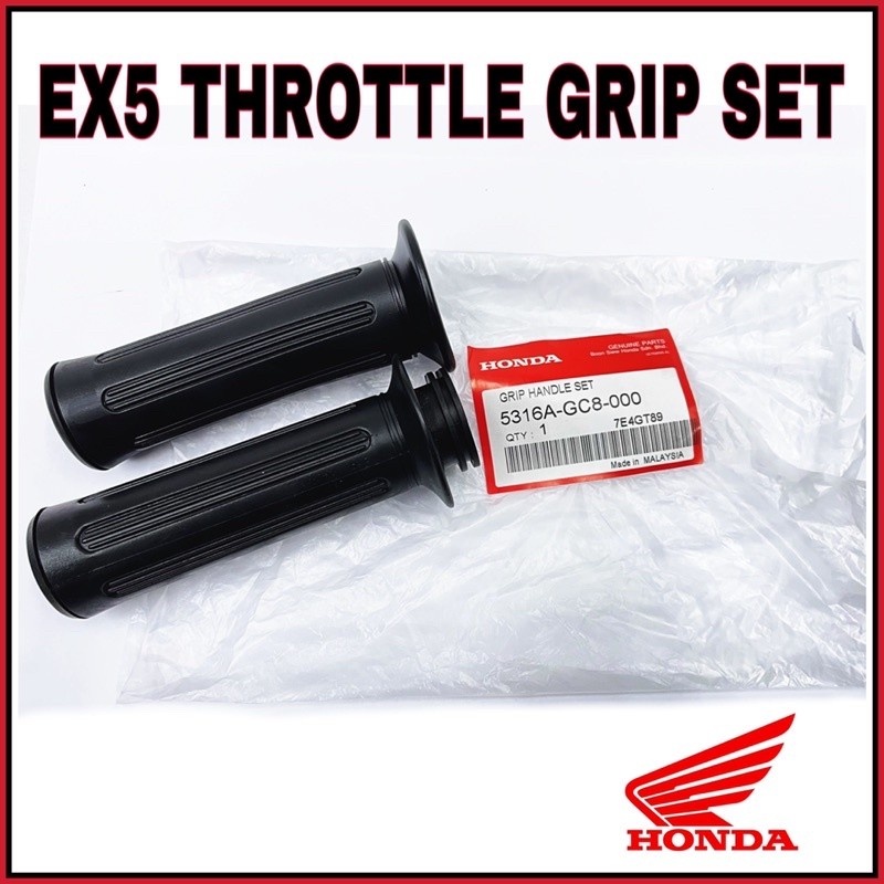 HONDA EX5 DREAM/ EX5 HI POWER/GBO-J /THROTTLE GRIP & RUBBER FULL SET ...