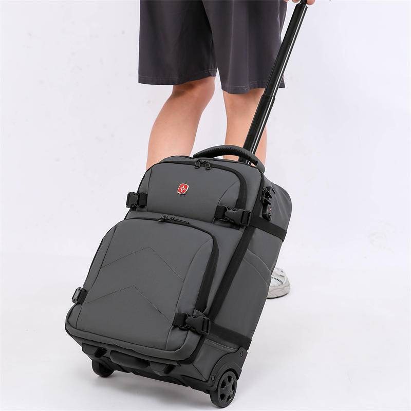 Trolley Backpack School Bag Trolley Boy Girl 2 Wheels Kids Luggage Bag ...