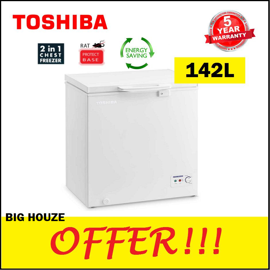 Toshiba 142L Chest Freezer 2 in 1 with Refrigerator Dual Mode CR-A142M ...