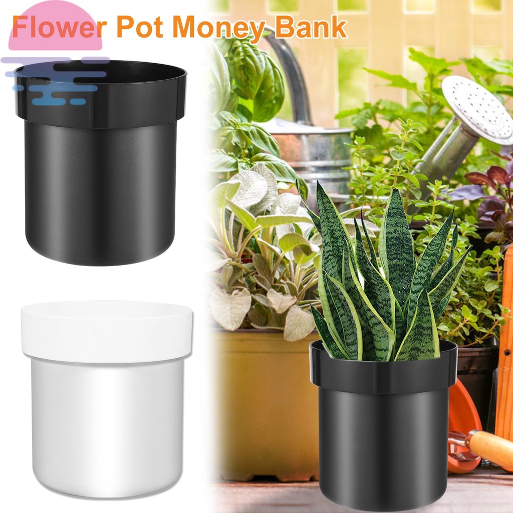 Flower Pot Safe Box 2 Layer Lockable Hidden Flower Pot Box with 2 Keys ...