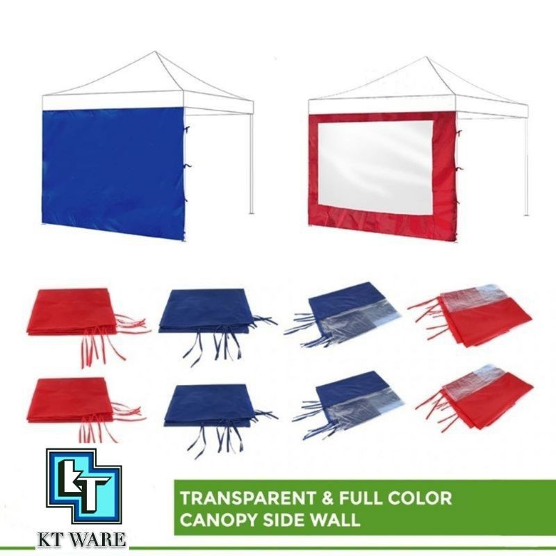 8x8 10x10 Ft CANOPY SIDE WALL ONLY KAIN SISI KANOPI SAHAJA Transparent ...