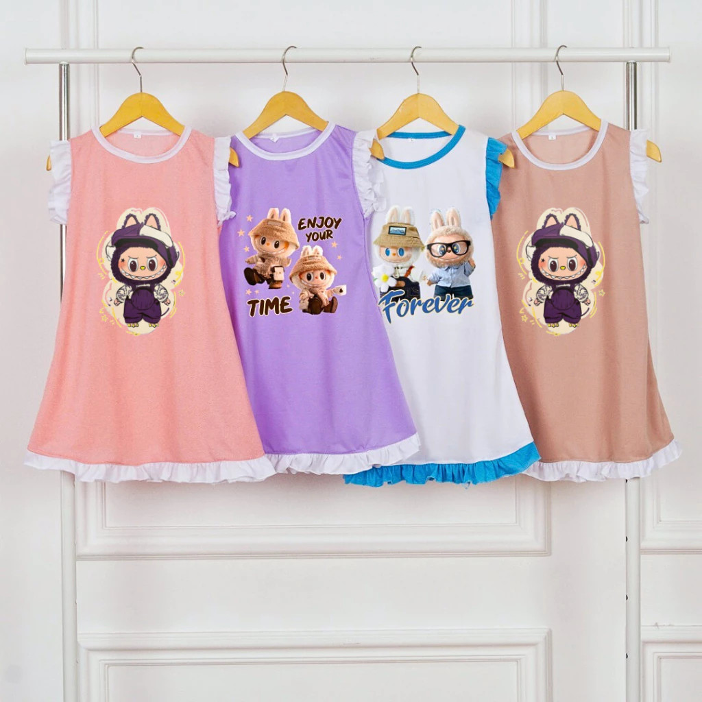 ALESHA - LBB Cartoon Character Girls' Dress Latest Cute DTF Monster ...