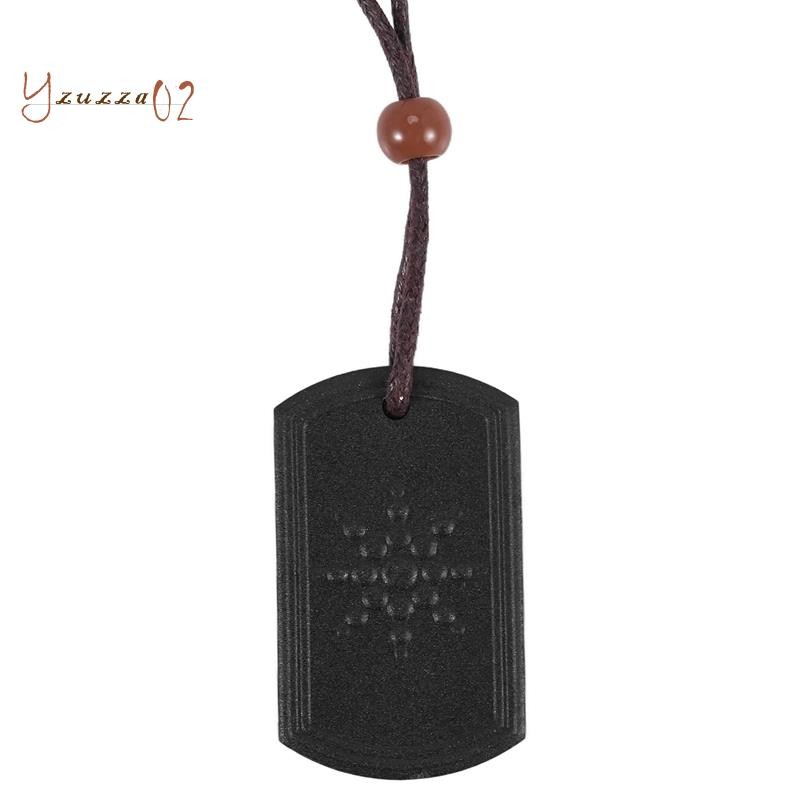 Volcanic Rocks Pendant Necklace Anti EMF Radiation Protection Pendant ...