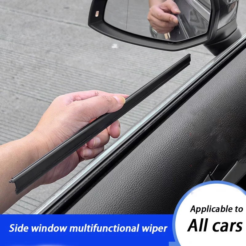 2PCS Car Side Window Wiper Tool Wear-Resistant Multifunctional Rubber ...