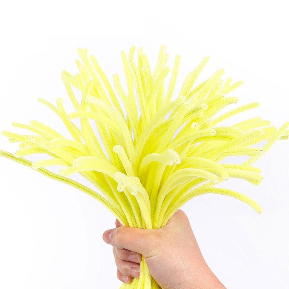 Chenille Stems Twist Stick Diy Flower Bouquet Hair Fuzzy Toys Root ...
