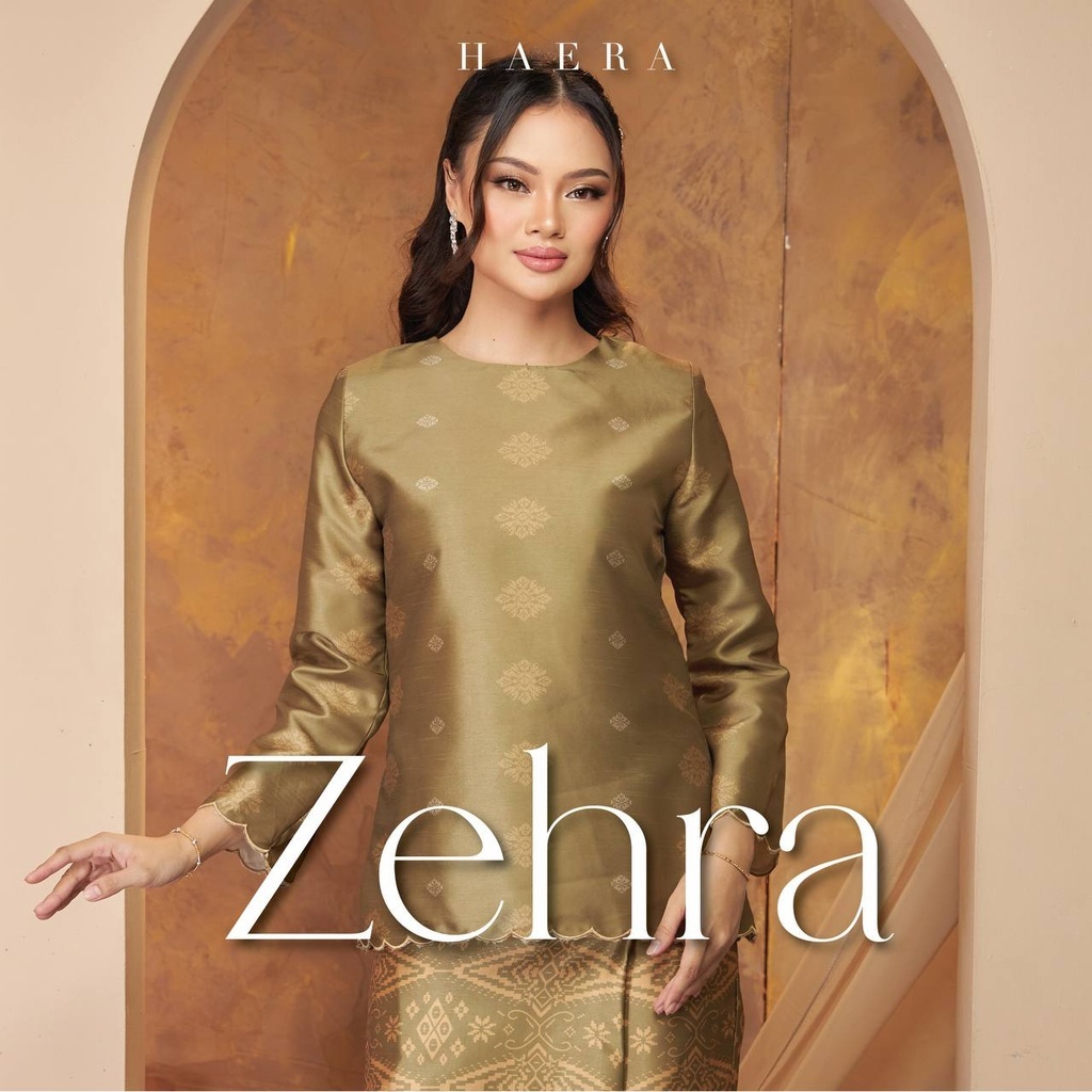 HAERA || ZEHRA Songket Kurung Kedah Shantung Silk | Shopee Malaysia