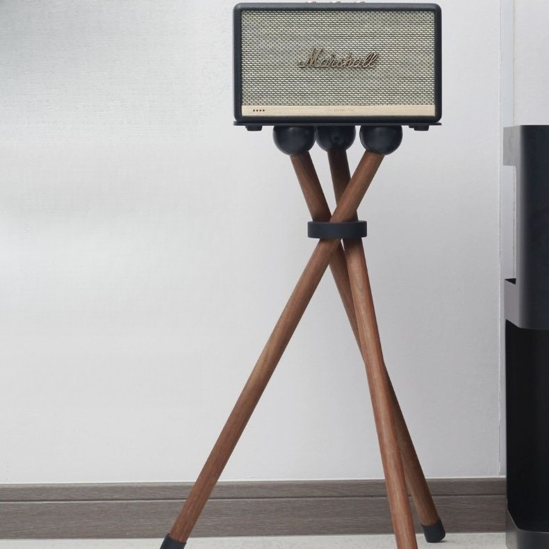 Speaker Stand Marshall audio stand acton/stanmore/woburn solid wood ...