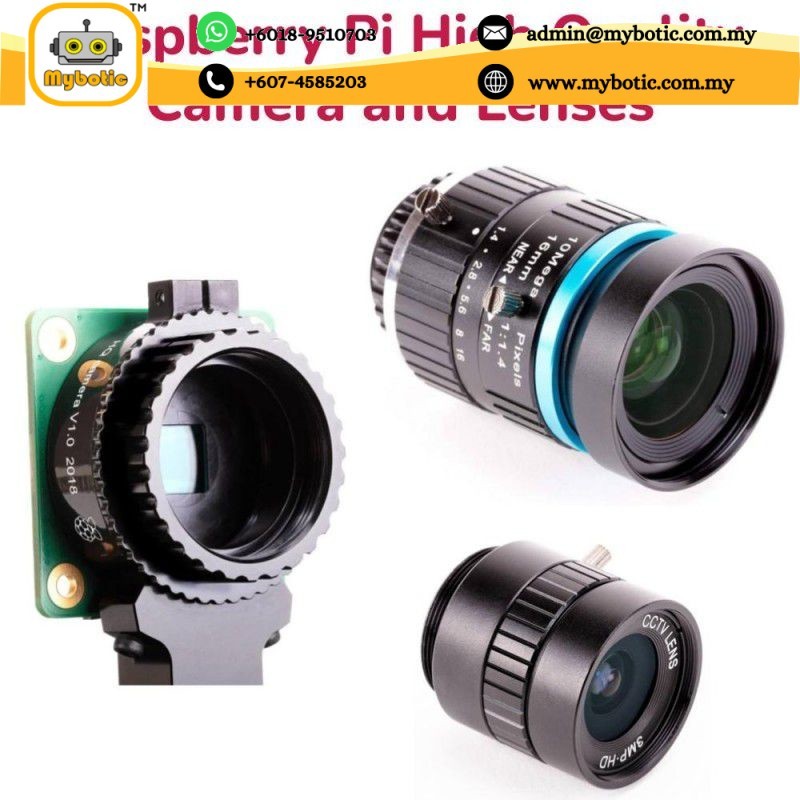 Official Raspberry Pi HQ Camera and Lenses | Shopee Malaysia