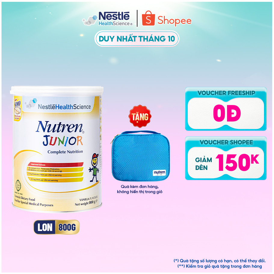 [Free Nutren cosmetic bag] 1 Can of Nutren Junior Swiss nutritional ...