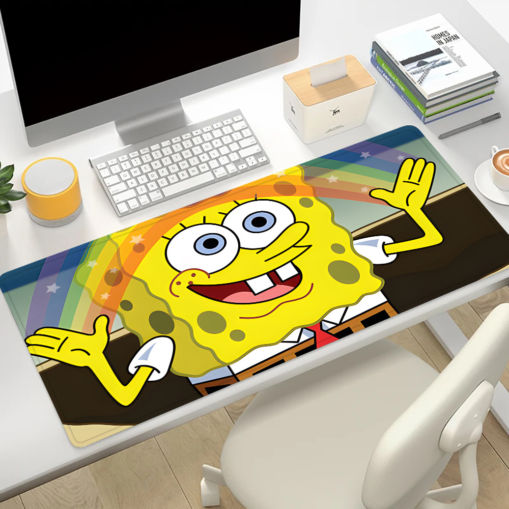cartoon s-spongebob cute SquarePants Mousepad Computer Laptop Gamer Pad ...