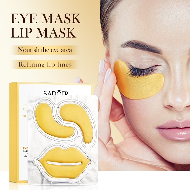Sadoer 24k Gold Eye & Lip Mask 3in1 At First Time With Wonderful ...