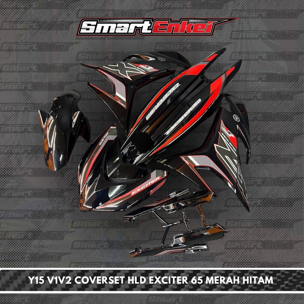 HLD-Y15 V1/V2 COVERSET EXCITER 65 MERAH HITAM HLD | Shopee Malaysia