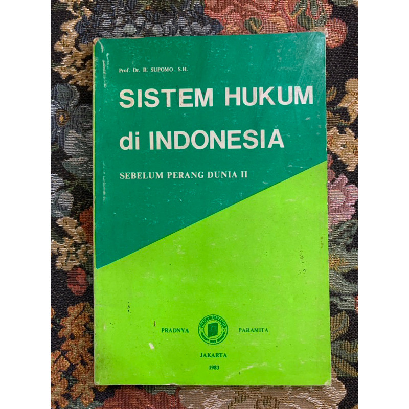Legal system in indonesia before the war of the world 2 by Prof. dr ...