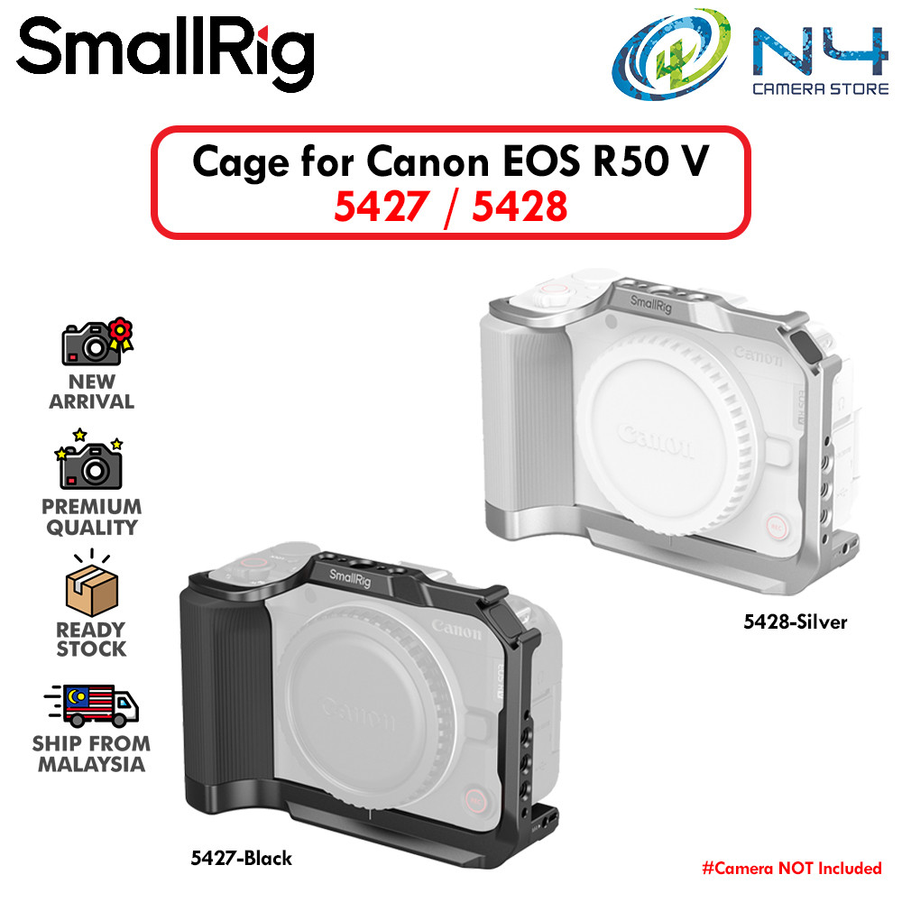 SmallRig Cage For Canon EOS R50 V Black [5427] / Silver [5428] Camera ...