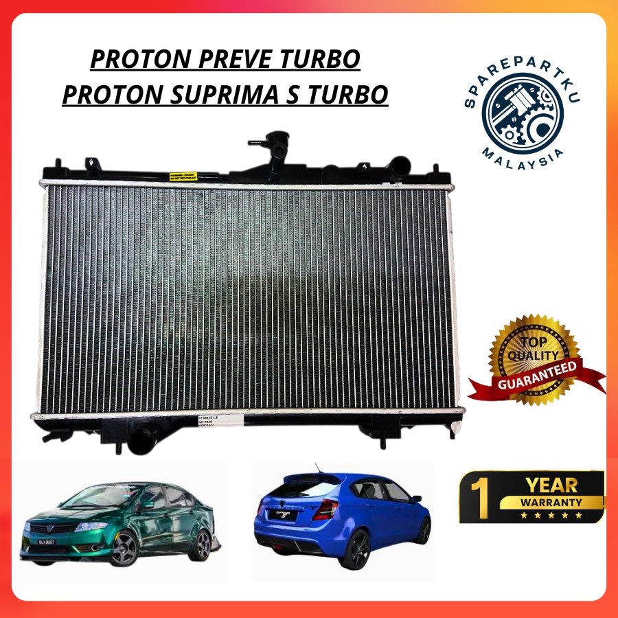 PROTON PREVE ,SUPRIMA S TURBO RADIATOR TEBAL TANGKI AIR 1 TAHUN ...