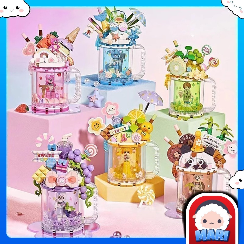 Mini Block Sweet Quicksand Cup Series Food Dessert Shaker Gift ...