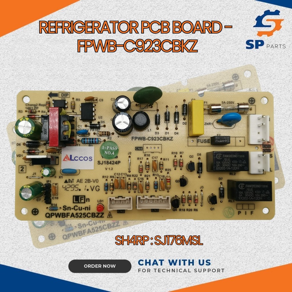 SJ176MSL Spare Part Refrigerator PCB Board | SHARP Refrigerator PCB ...