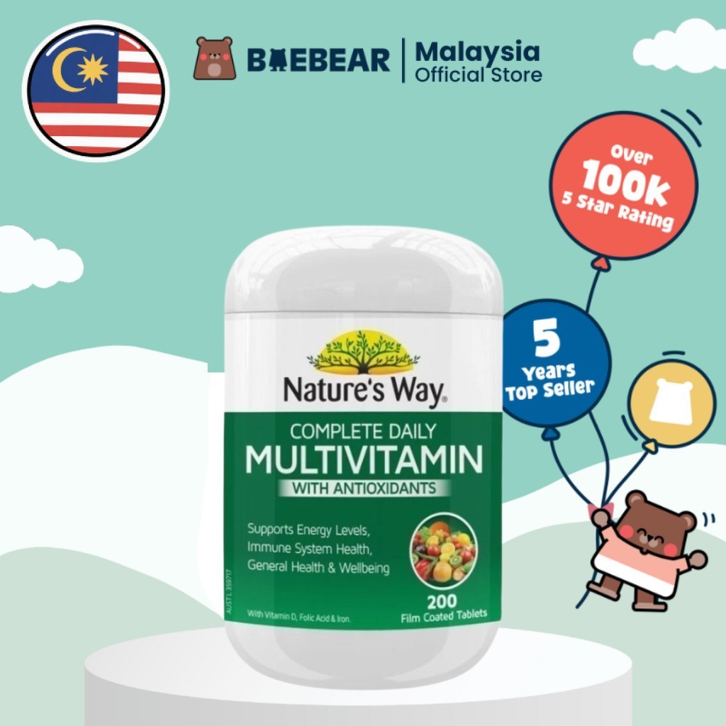 Nature's Way Multivitamin with Antioxidants - 200 Tablets | Shopee Malaysia