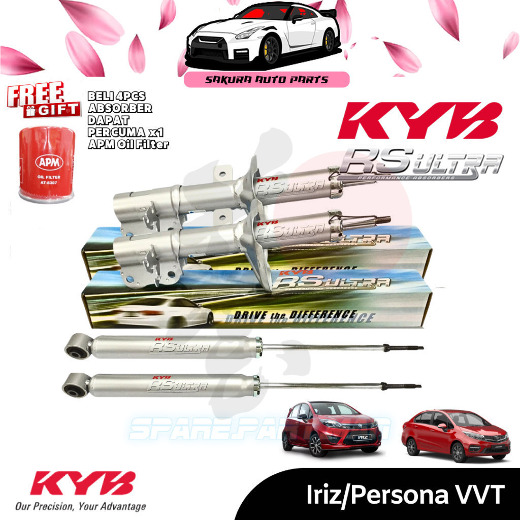 Kayaba KYB RS ULTRA Proton Iriz/Persona VVT Heavy Duty Absorber With ...