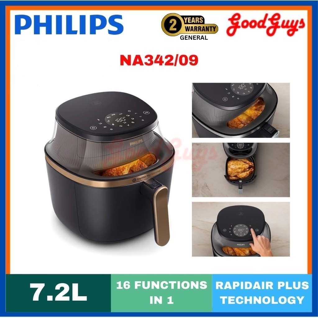 PHILIPS 7.2L Airfryer XL (Essential) Connected NA342 (NA342/09) - Rapid ...