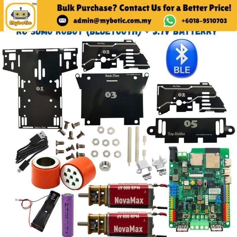 RC SUMO ROBOT (NOVAMAX MOTOR) 6V BATTLE ROBOT 500G | Shopee Malaysia